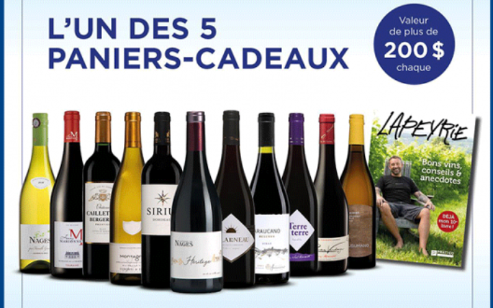 5 paniers-cadeaux Vins Fins L’Agence - Québec Concours Gratuits