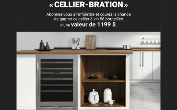 Un cellier à vin 56 bouteilles - Québec Concours Gratuits