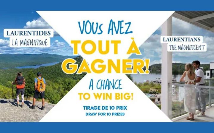Gagnez 10 forfaits dans Les Laurentides - Québec Concours Gratuits