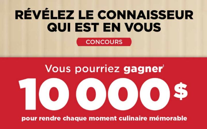 Gagnez un chèque de 10 000 $ CAD - Québec Concours Gratuits