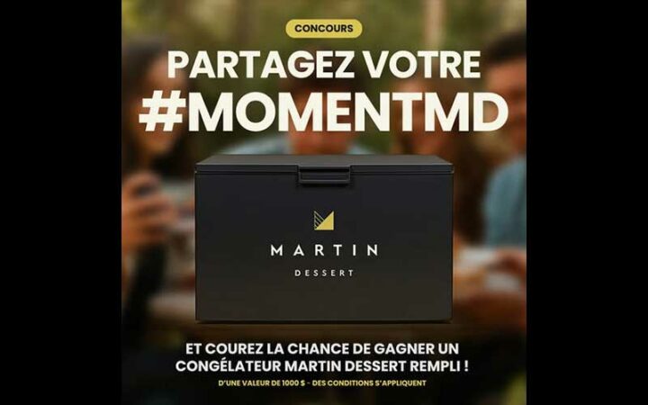 Gagnez un congélateur plein à craquer de desserts (1000 $)